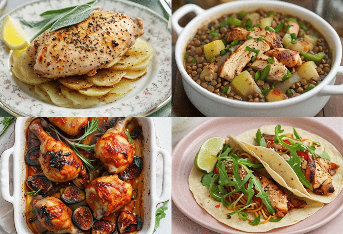 10 Recetas Fáciles Con Pollo Para Cenas Rápidas Y Deliciosas